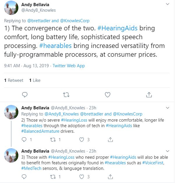 The Hearables & Hearing Aid Convergence (Future Ear Daily Update 8-14-19)